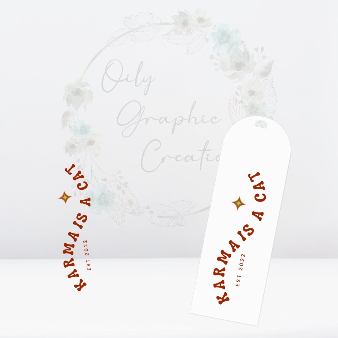 Karma UV DTF Bookmark Decal, Bookmark, Book, Reading, Decal, Marker ...