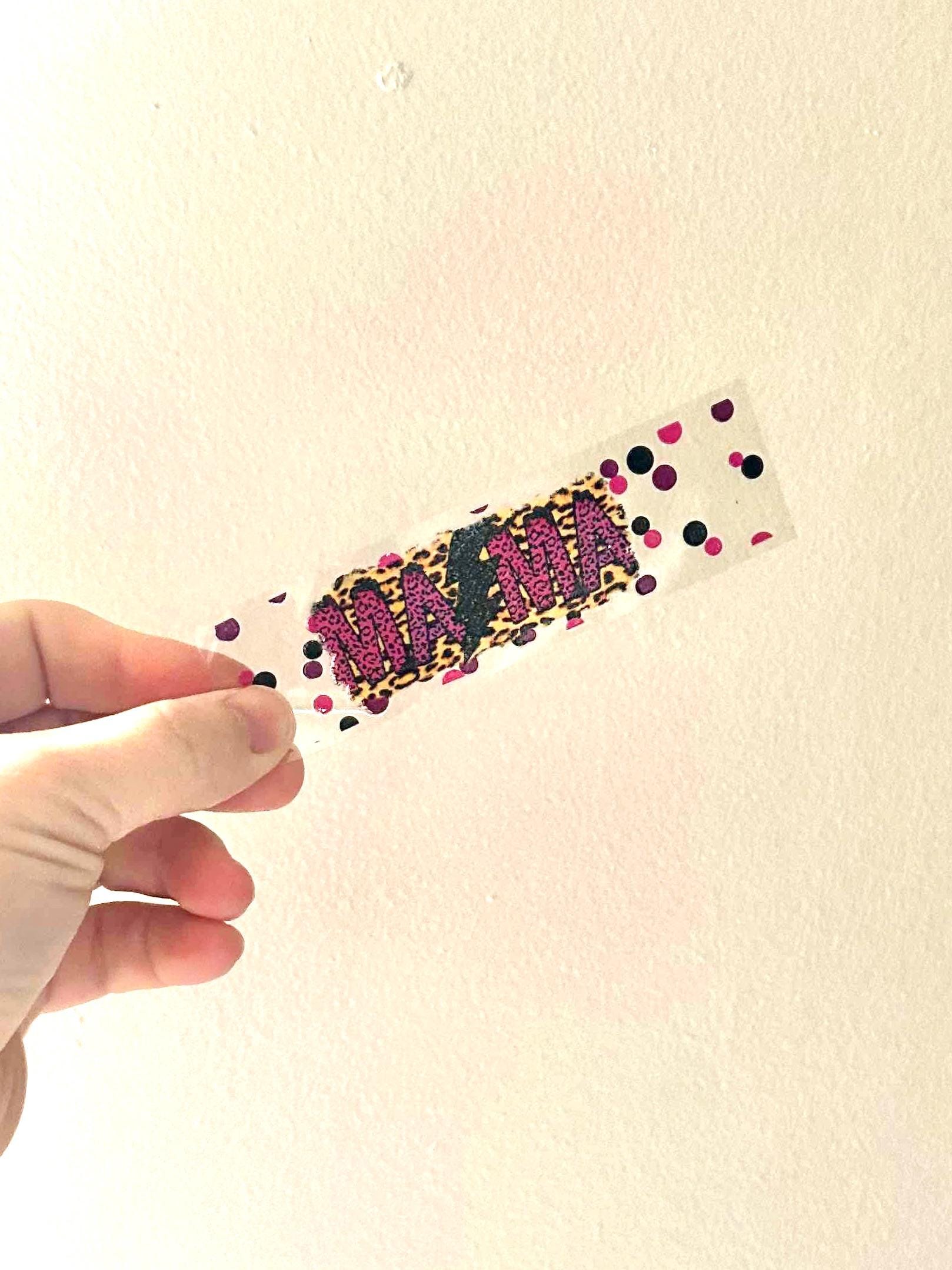 Pink Polka Dot Mama Pen UV DTF Decal, Pen Decal, Pen Wrap, Ball Point ...