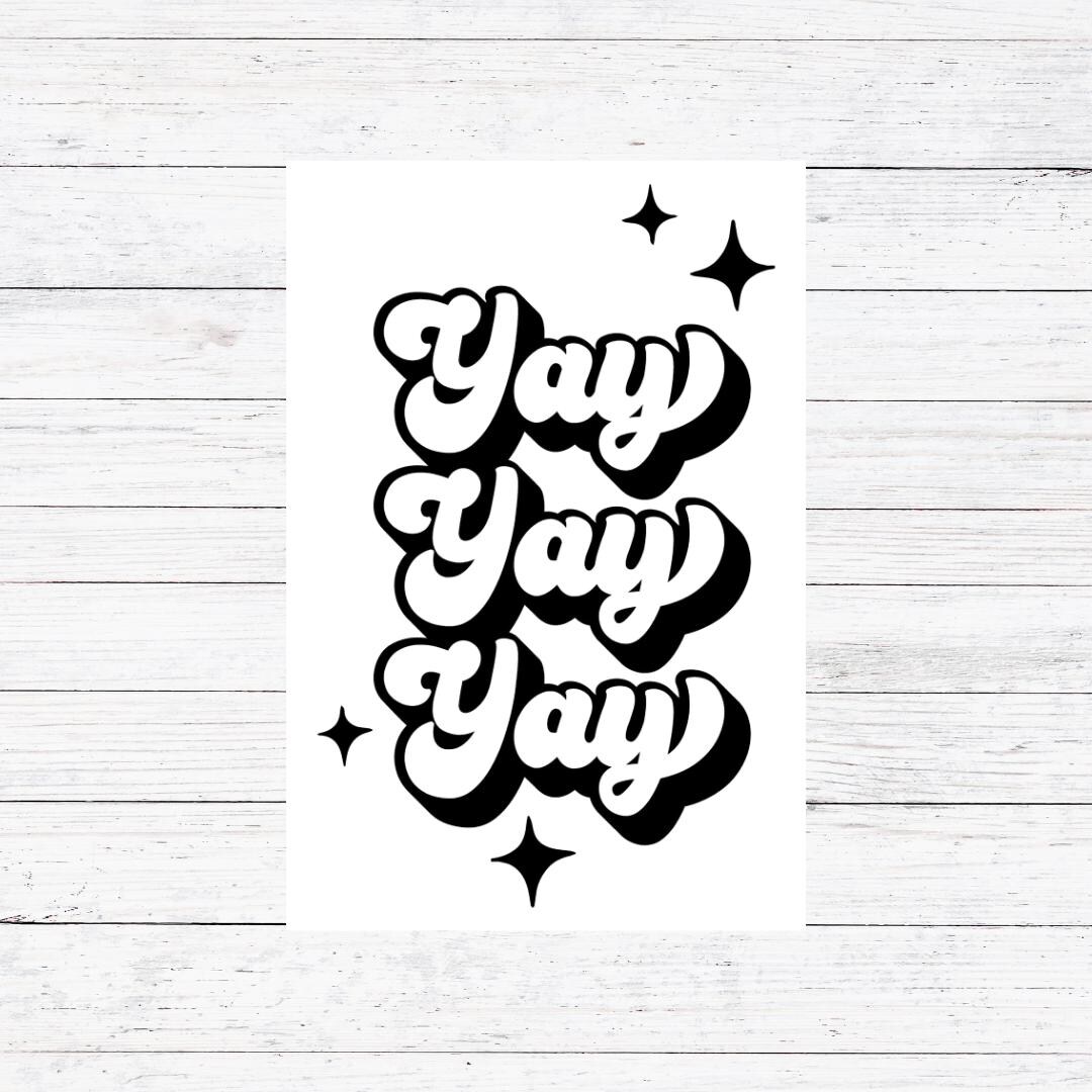 Yay Stacked Stars 4x6 Munbyn Stickers, Small Business, Sticker Sheet ...