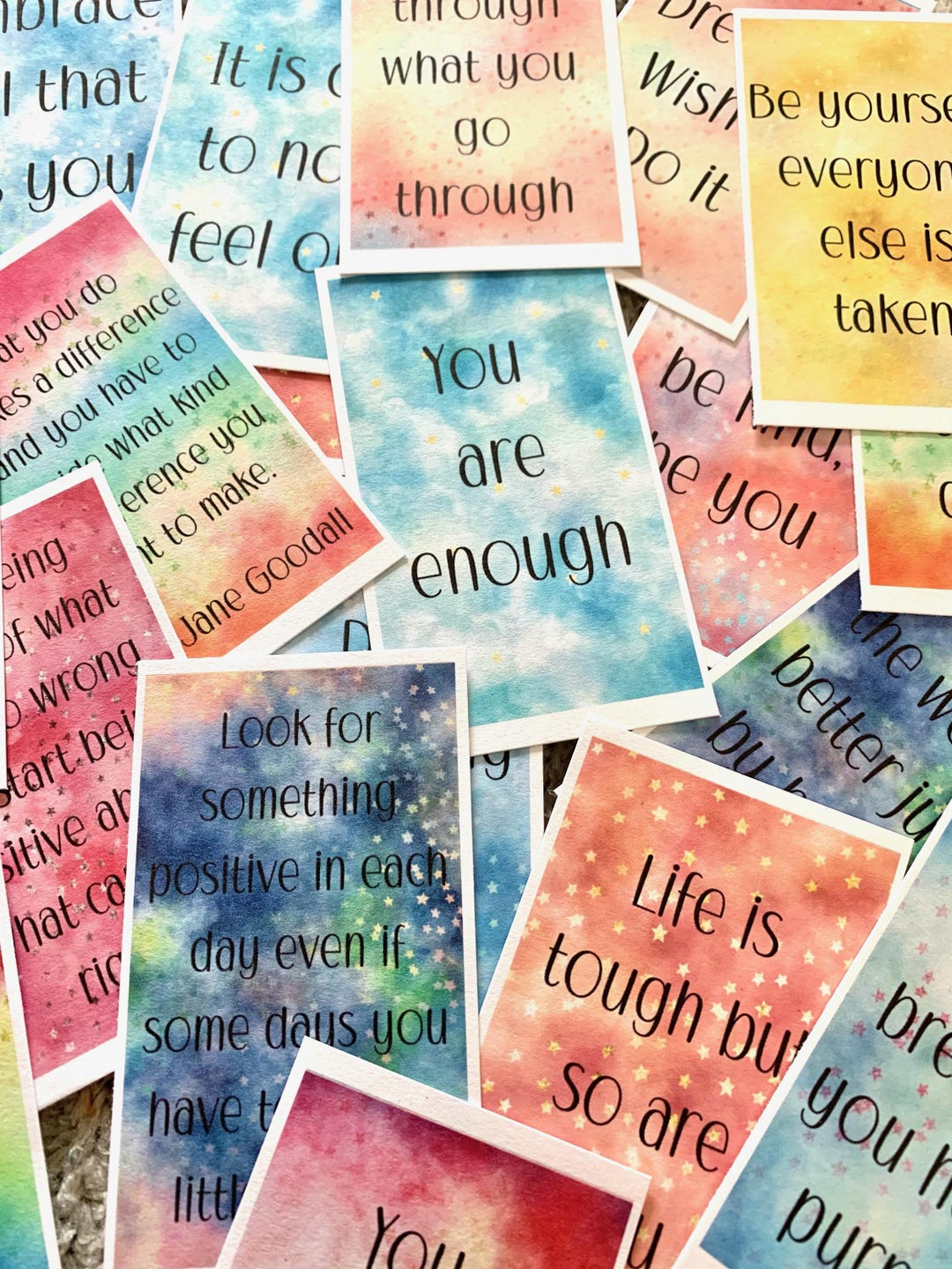 Motivational Cards, 60 Pack Variety, Positive Quotes, Inspirational ...
