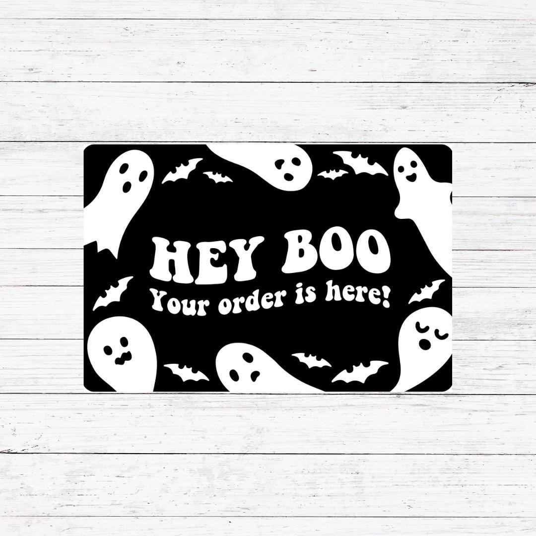 Boo Dark 4x6 Munbyn Stickers, Small Business, Sticker Sheet, Packaging ...