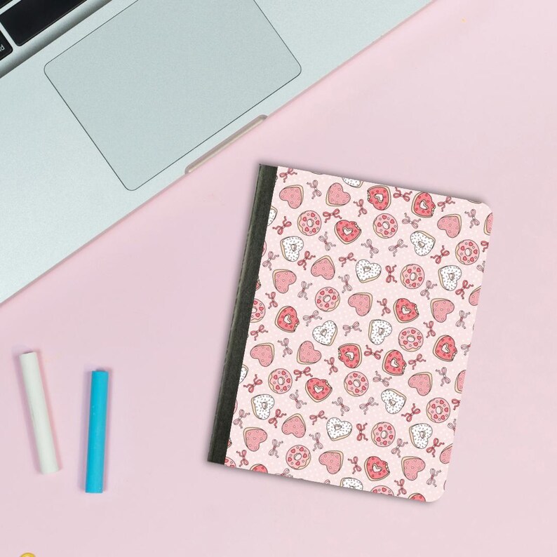 Donuts & Bows Mini Composition Notebook and Covers, School Supplies ...