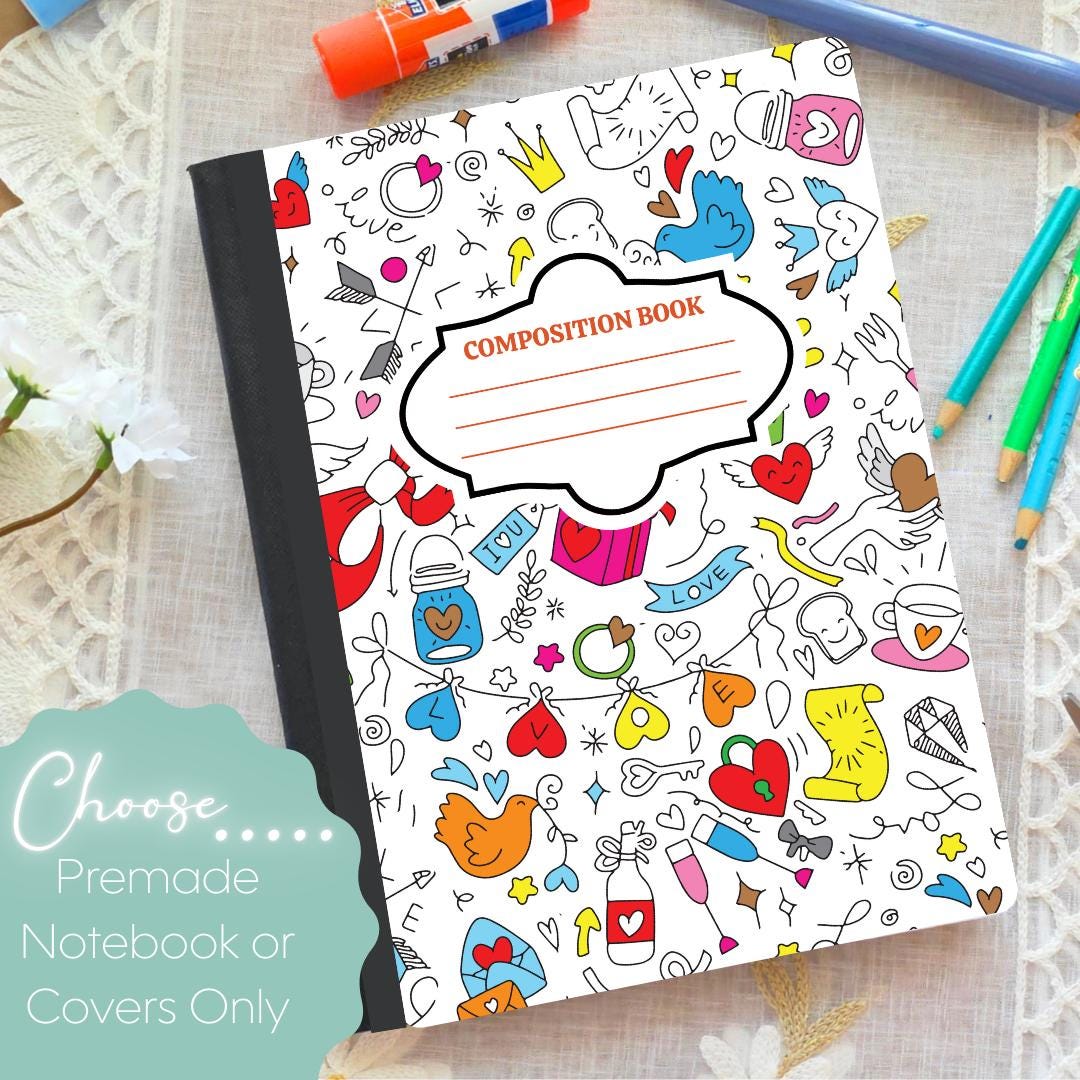 Doodle 2 Composition Notebook & Covers, School Supplies, Back to School ...