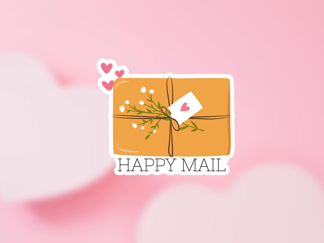Cute Package Happy Mail Stickers, Small Business, Sticker Sheet ...