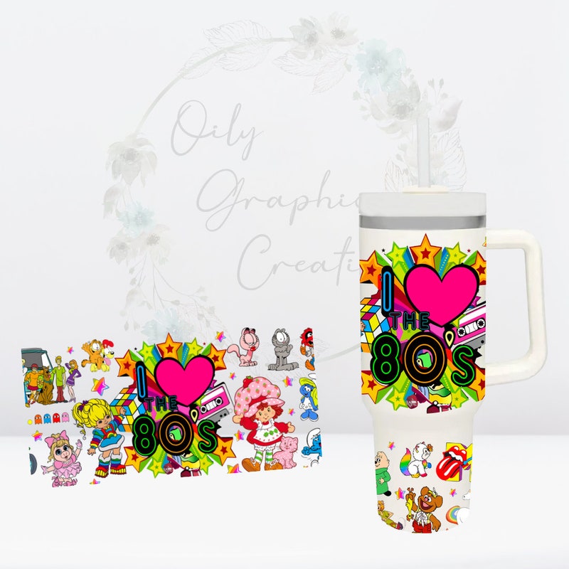 Heart 40oz Uv Dtf - Etsy