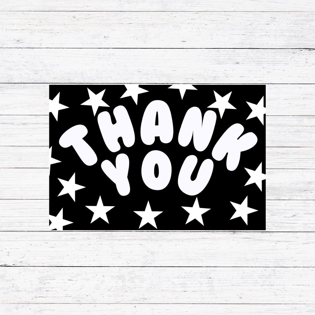 TY Dark 4x6 Munbyn Stickers, Small Business, Sticker Sheet, Packaging ...
