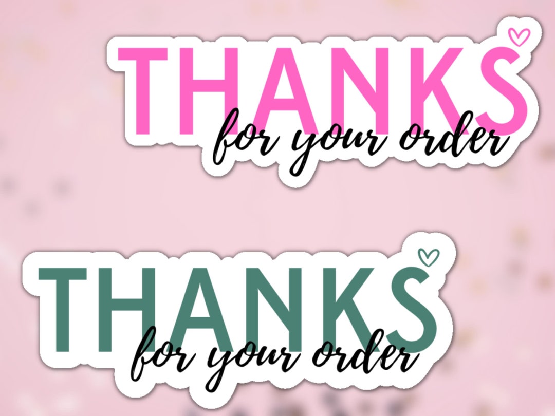 Thanks for Your Order Happy Mail Stickers, Small Business, Sticker ...