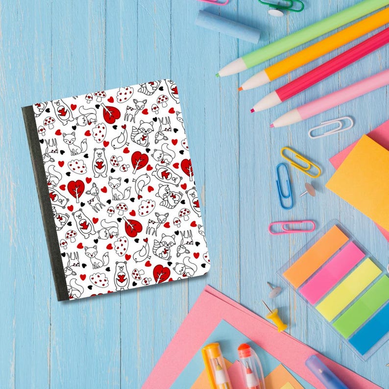 Forest Love Mini Composition Notebook & Covers, School Supplies, Back ...