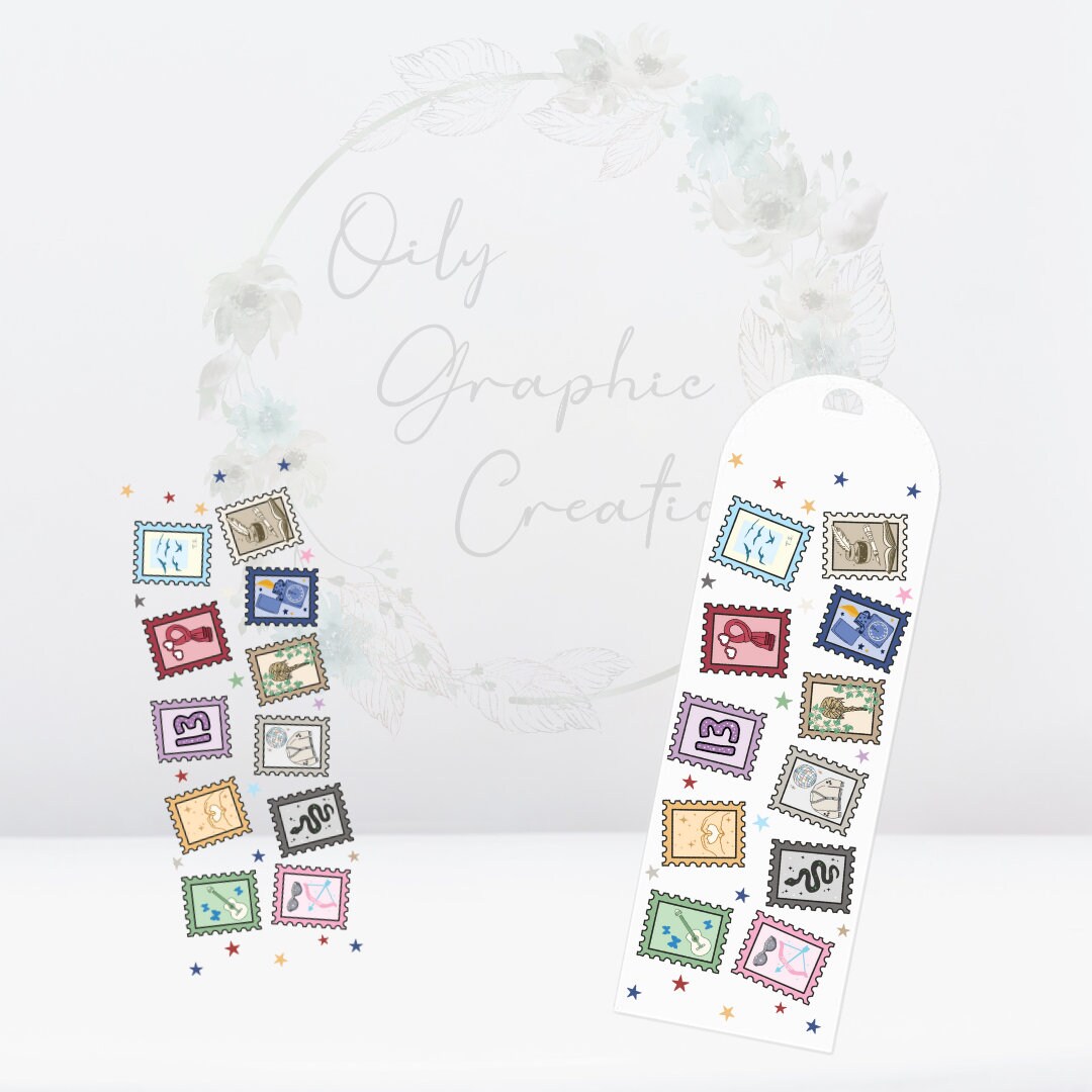 Tay Stamps UV DTF Bookmark Decal, Bookmark, Book, Reading, Decal ...