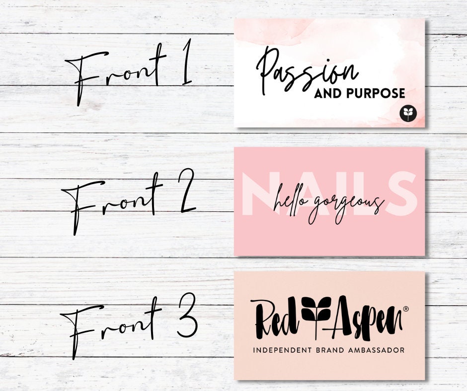 Red Aspen Physical Business Card, Business Card, Red Aspen, Red Aspen ...