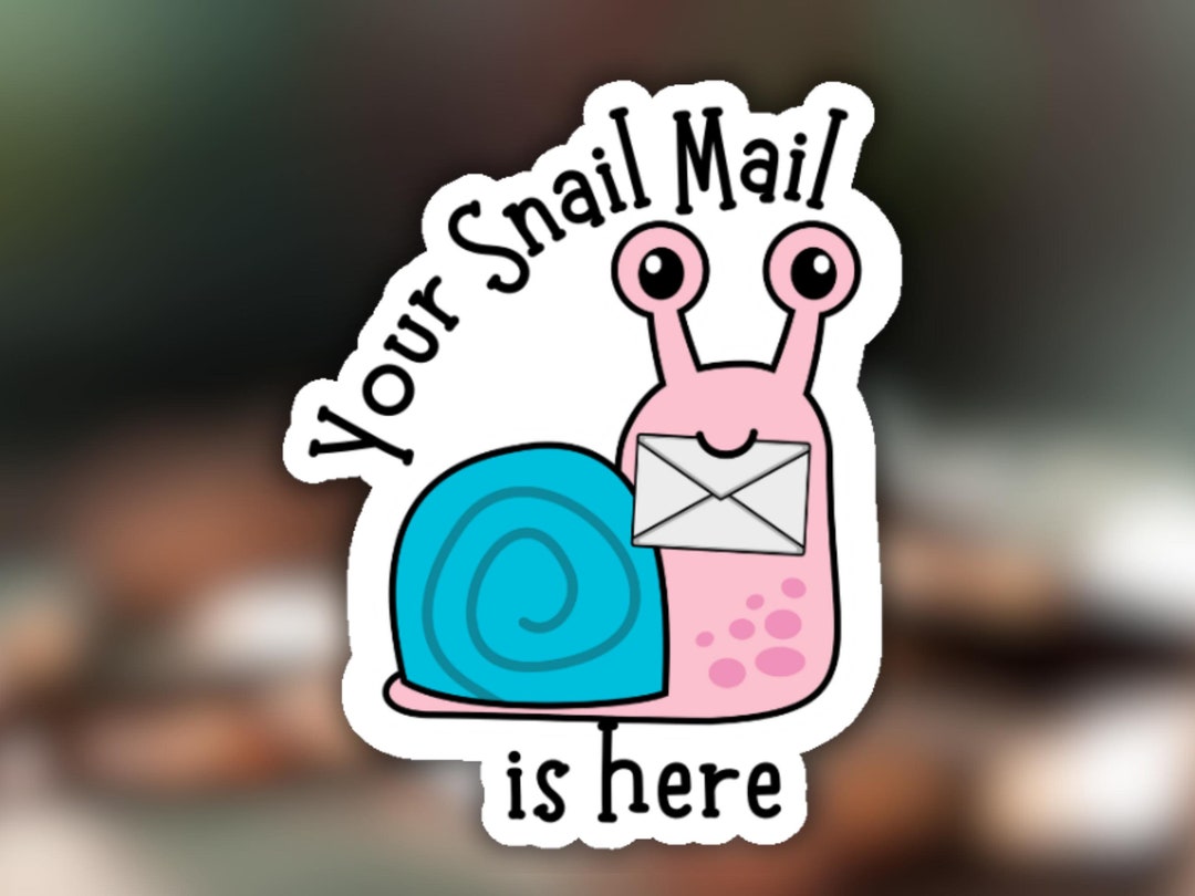 Pink Snail Happy Mail Stickers, Packaging Stickers, Happy Mail, Small ...