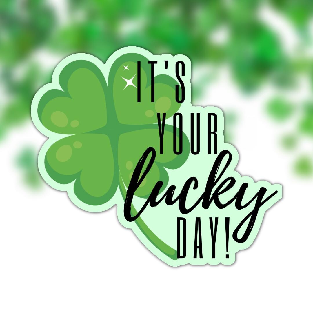 It's Your Lucky Day Happy Mail Stickers, Small Business, Sticker Sheet ...