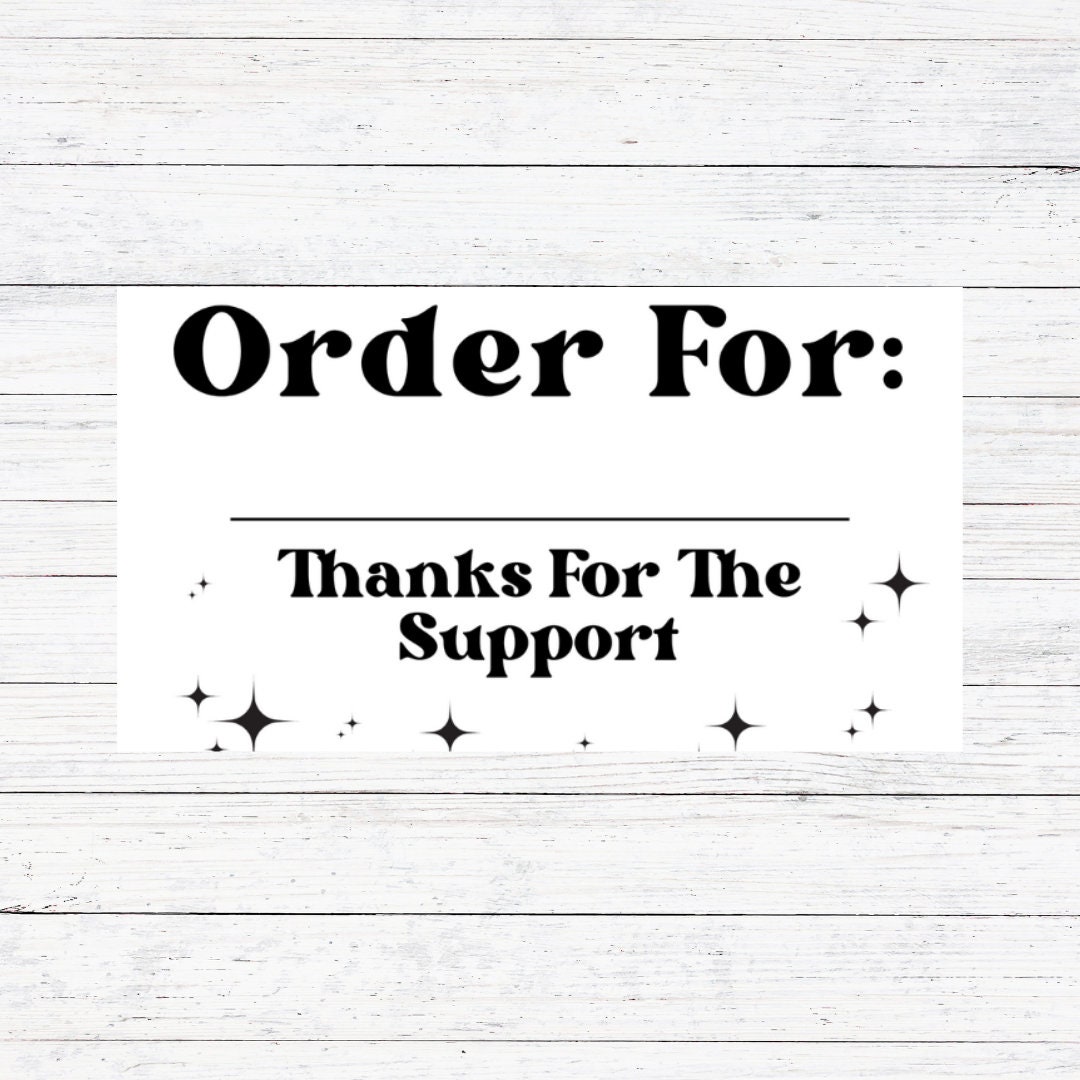 Support Order for Munbyn Stickers, Small Business, Sticker Sheet ...