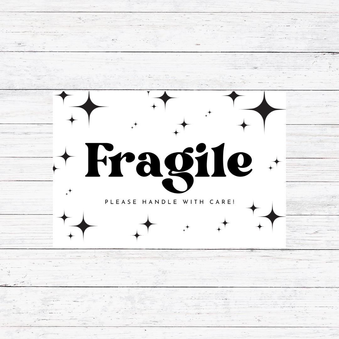 Fragile Hand With Care Stars 4x6 Munbyn Stickers, Small Business ...