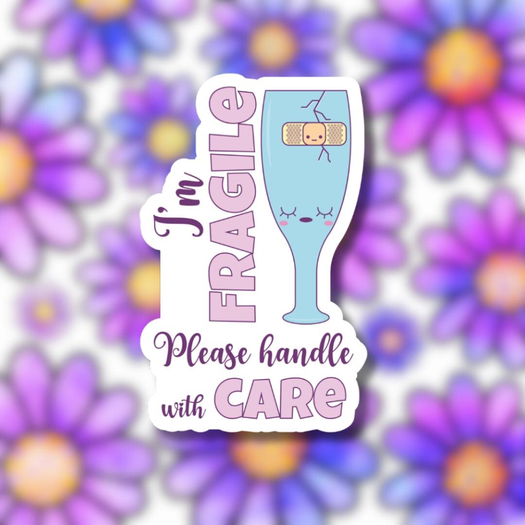 I'm Fragile Happy Mail Stickers, Small Business, Sticker Sheet ...