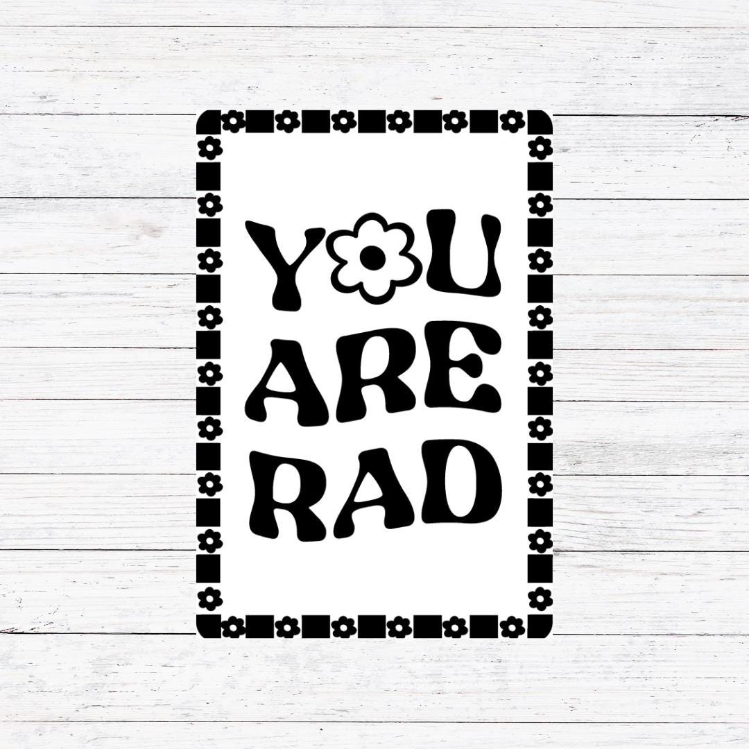 You Are Rad 4x6 Munbyn Stickers, Small Business, Sticker Sheet ...