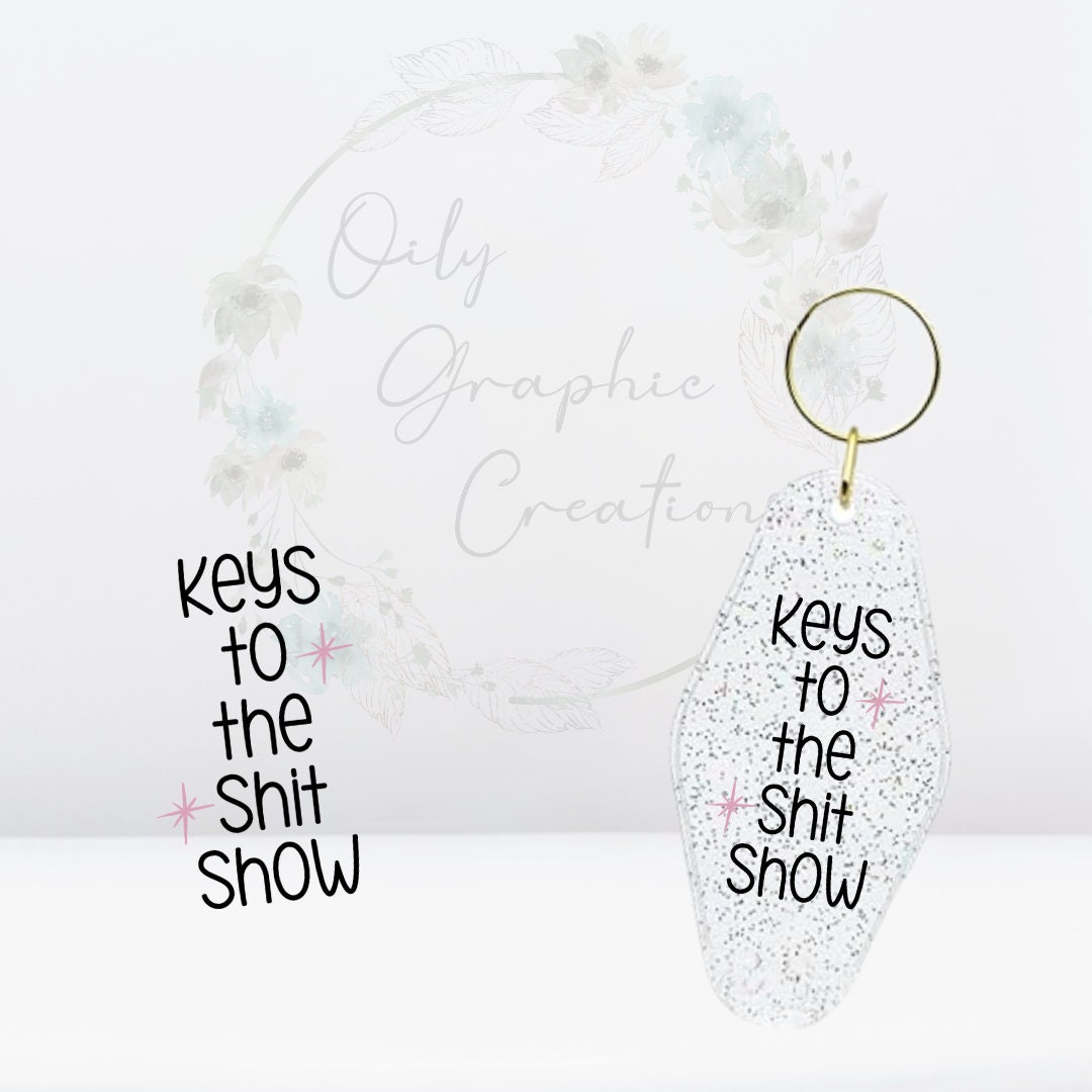 Keys to the Show UV DTF Keychain Decal, Keychain Decal, Hotel Style ...