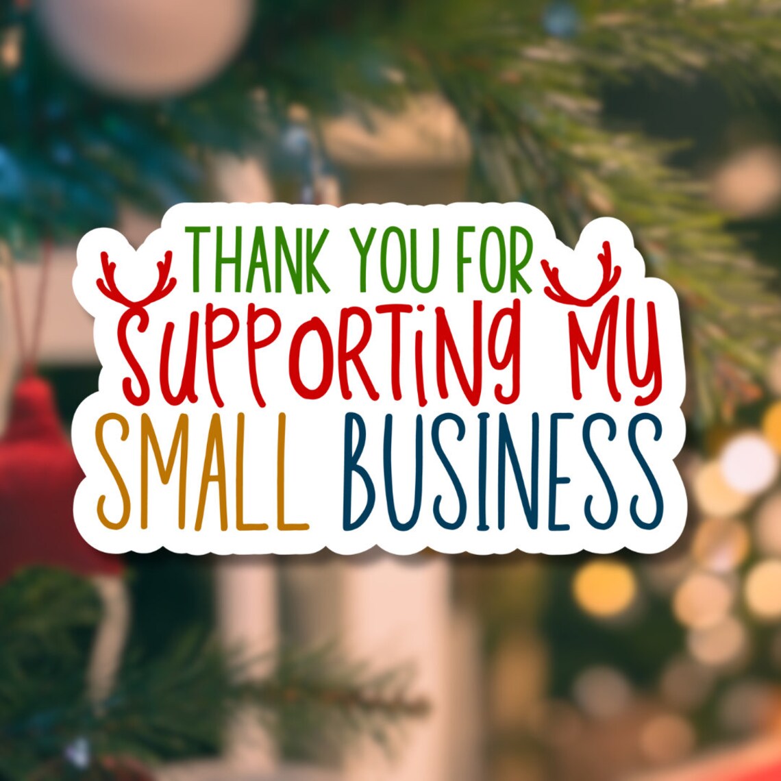 Supporting My Small Business Happy Mail Stickers, Packaging Sticker ...