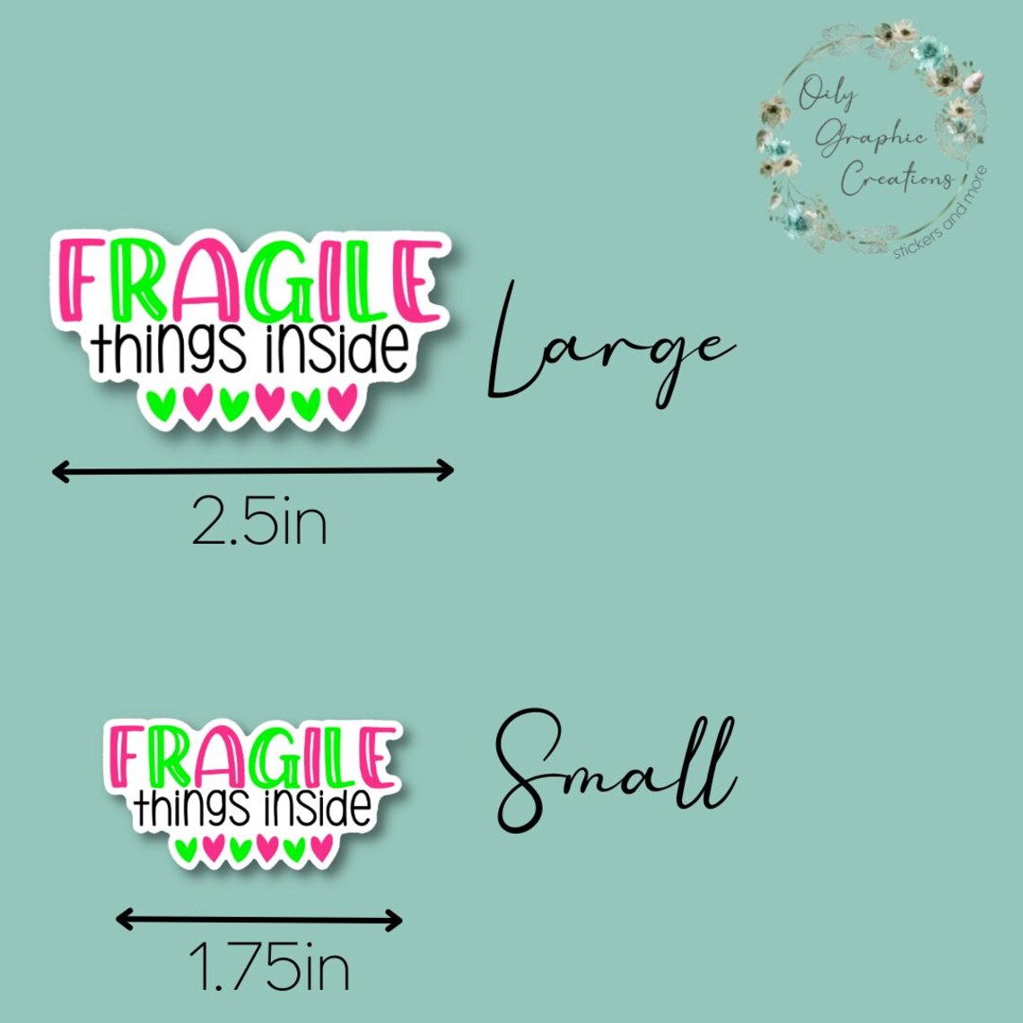 Fragile Things Inside Happy Mail Stickers, Packaging Stickers, Happy ...