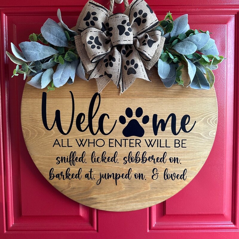 Dog Door Sign - Etsy