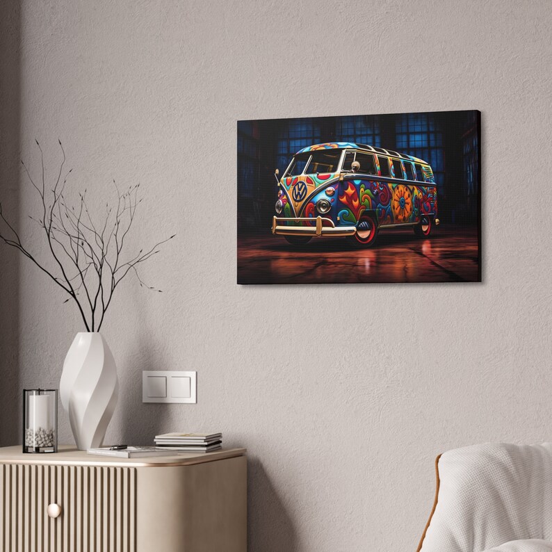 Volkswagon Bus Canvas, Pop Art, VW Bus - Etsy