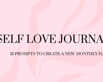 Self Love Worksheet: Daily Journal Prompts + Affirmations for Self-care ...