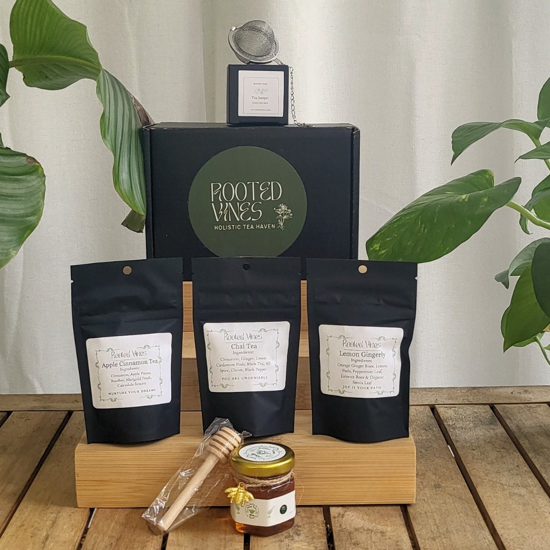 Herbal Tea Sampler, Tea Gift Set, Samplers, Gourmet Tea With Honey, Tea ...