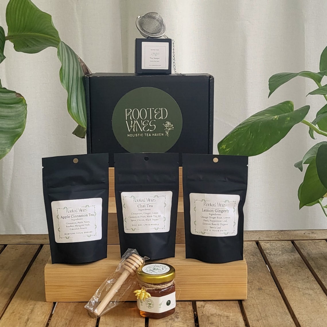 Herbal Tea Sampler, Tea Gift Set, Samplers, Gourmet Tea With Honey, Tea ...