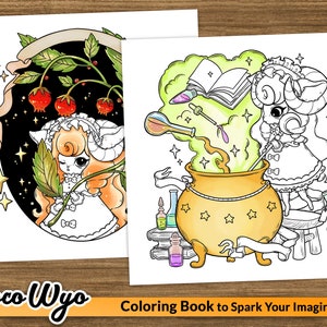 Magic Diary: Fantasy Coloring Book for Relaxing by Coco Wyo - Etsy