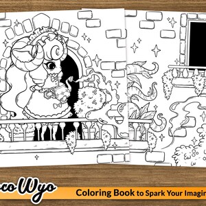 Magic Diary: Fantasy Coloring Book for Relaxing by Coco Wyo - Etsy