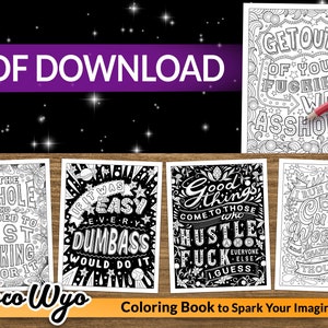 Sweary Motivational Quotes: Inspirational Coloring Book for Adults by ...