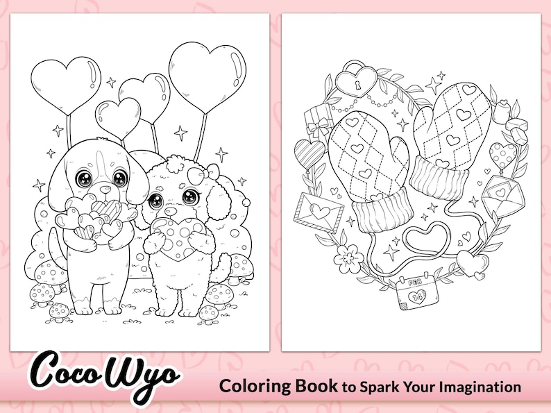 Double Trouble: Romantic Coloring Book by Coco Wyo - Etsy