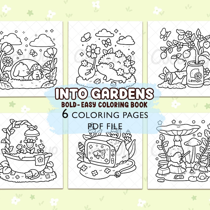 Coloring Book Lazy - Etsy