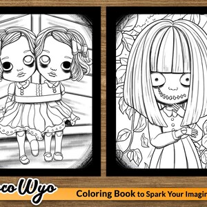 Creepy Doll: Horror Coloring Book for Relaxing by Coco Wyo - Etsy
