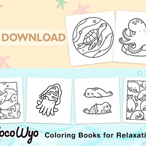Ocean Scene: Bold and Easy Designs for Relaxation With Sea Life ...