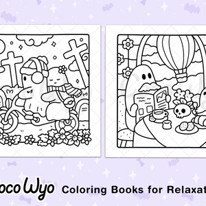 Little Spooky: Cute Creepy Creatures in Cozy Hygge Moments Coloring ...
