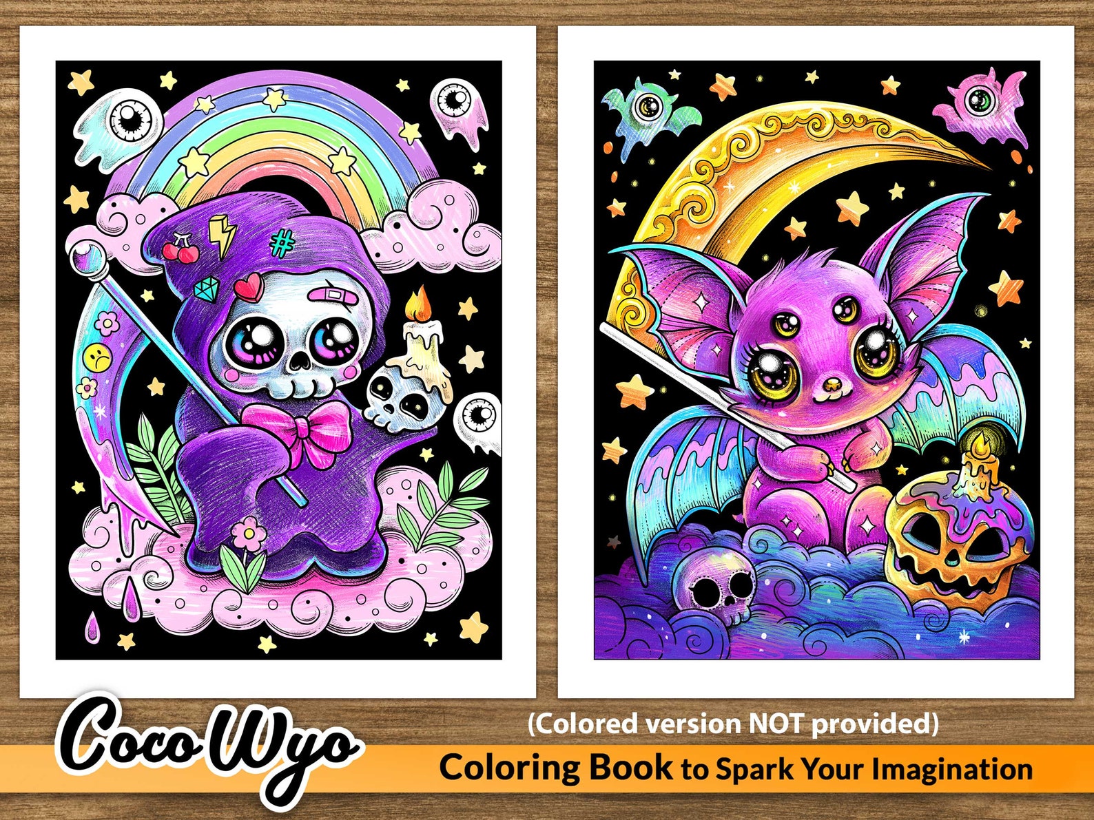Spooky Cutie: Kawaii Creepy and Horror Coloring Book for Relaxing by ...