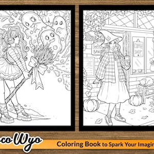 Modern Witches: Fantasy Coloring Book for Relaxing by Coco Wyo - Etsy