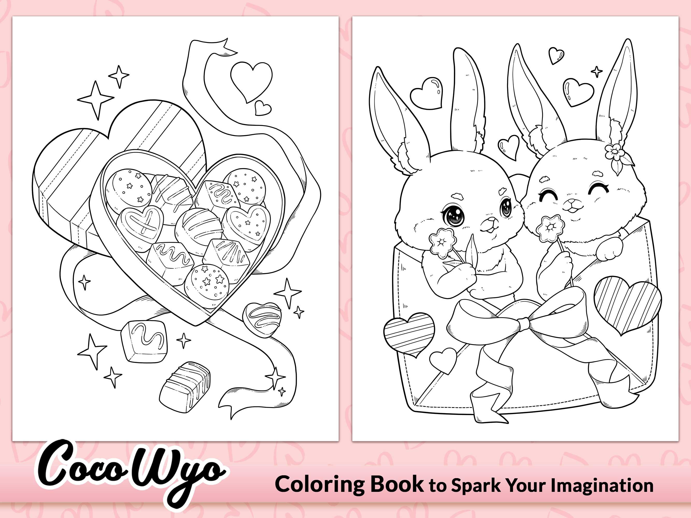 Double Trouble: Romantic Coloring Book by Coco Wyo - Etsy