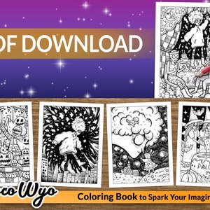 The Midnight Dream: Fantasy Coloring Book for Relaxing by Coco Wyo - Etsy