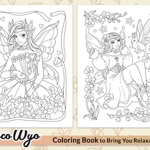 Fairy Beauties | Combo 2: Beautiful Fantasy Fairies Coloring Book by ...