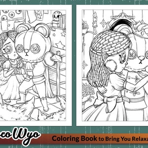 Spooky Doll | Combo 2: Cute and Creepy Coloring Book With a Mysterious ...