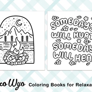 Stress Relief: Simple and Relaxing Coloring Book by Coco Wyo - Etsy