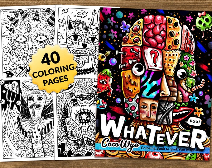 Cozy Witchy Coloring Pages: Spiritual Magic Designs (PDF Download ...