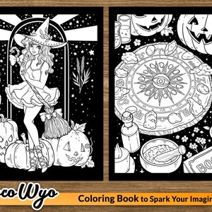 Modern Witches: Fantasy Coloring Book for Relaxing by Coco Wyo - Etsy