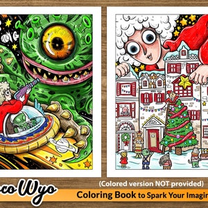 The Midnight Dream: Fantasy Coloring Book for Relaxing by Coco Wyo - Etsy