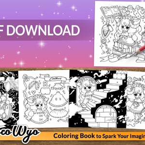 Magic Diary: Fantasy Coloring Book for Relaxing by Coco Wyo - Etsy