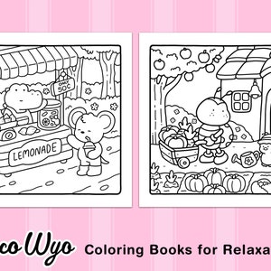 Cozy Friends: Super Cute Animal Characters Coloring Book by Coco Wyo ...