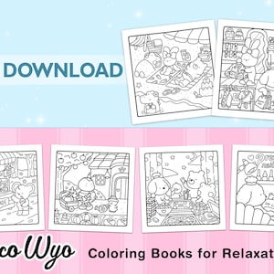 Cozy Friends: Super Cute Animal Characters Coloring Book by Coco Wyo - Etsy