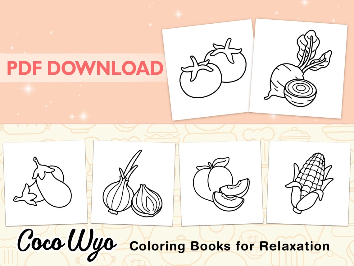 Food Drink & Sweets: Food and Drink Relaxation Coloring Book ...